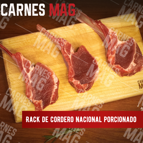 Rack de cordero nacional porcionado